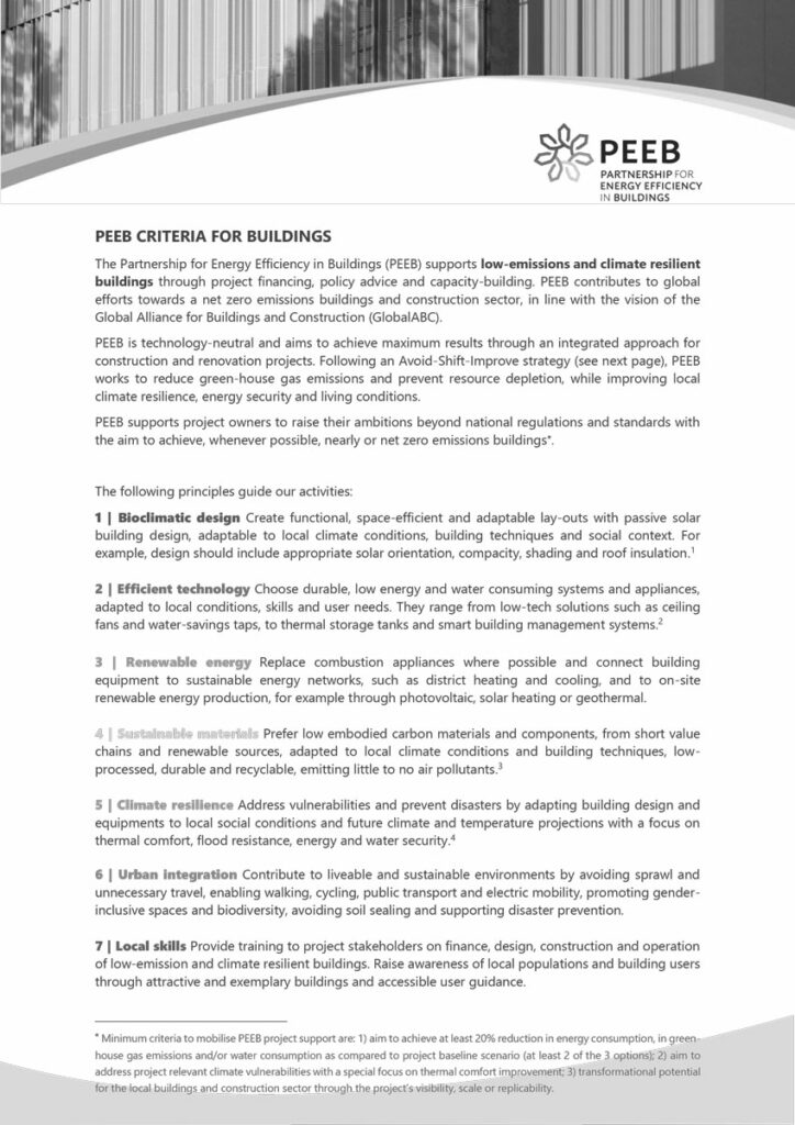 PEEB Library - PEEB – Transforming the building sector